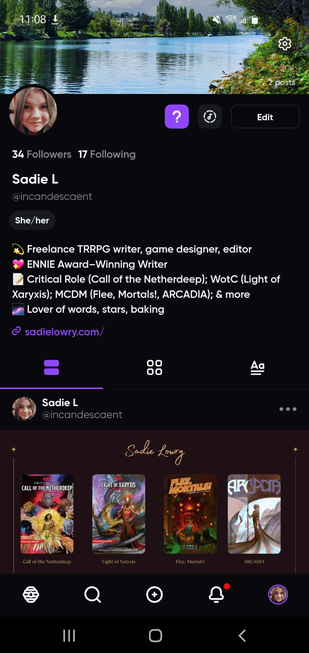 Sadie Lowry (@sadielowry@dice.camp) - Dice.camp