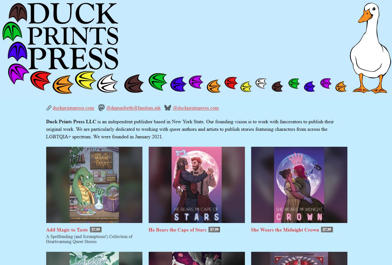 unforth | Duck Prints Press: "Did you know: all Duck Prints Press ...