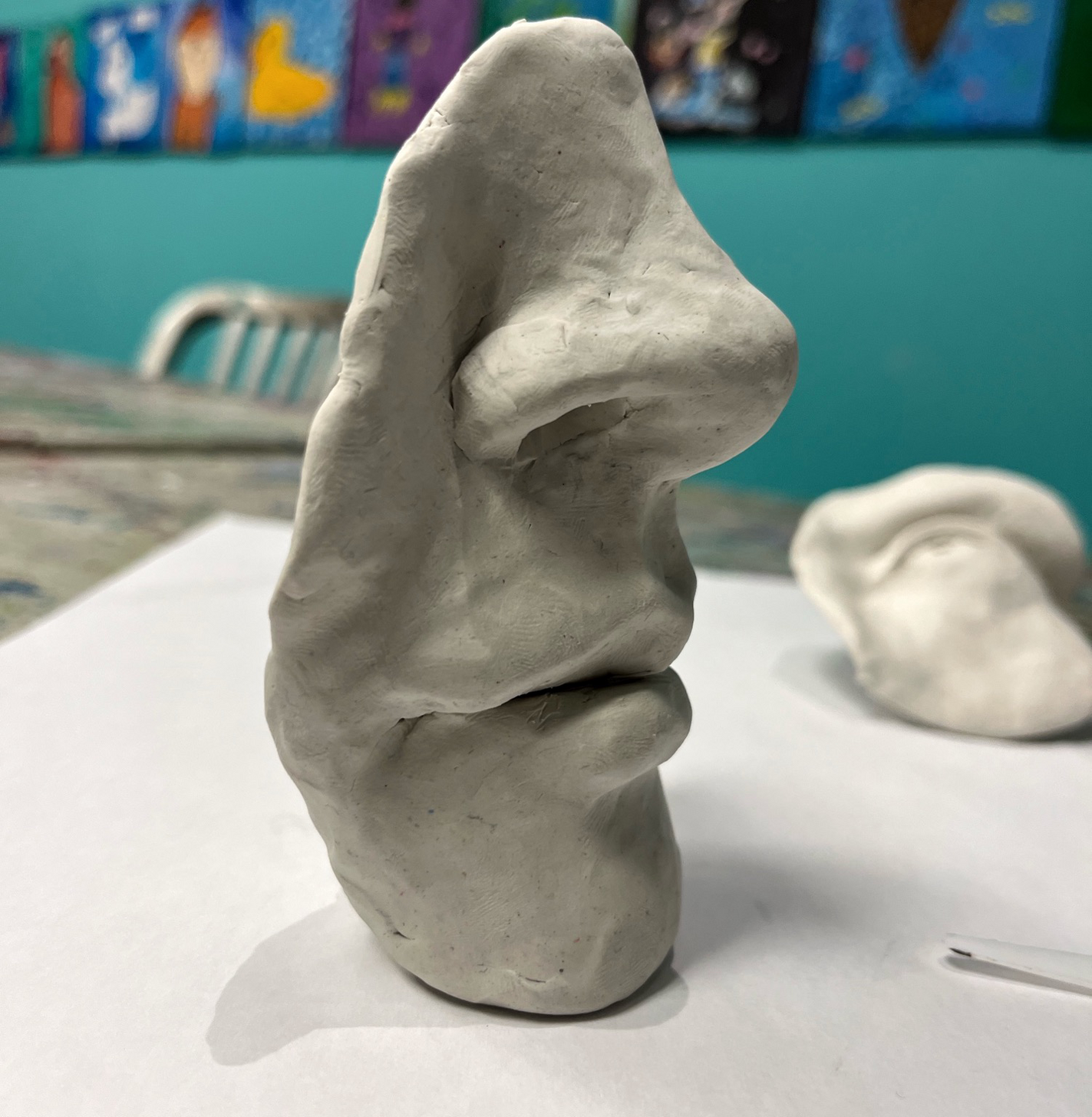 Dennas Davis: "Using oil-based modeling clay to create a 3-D scu ...