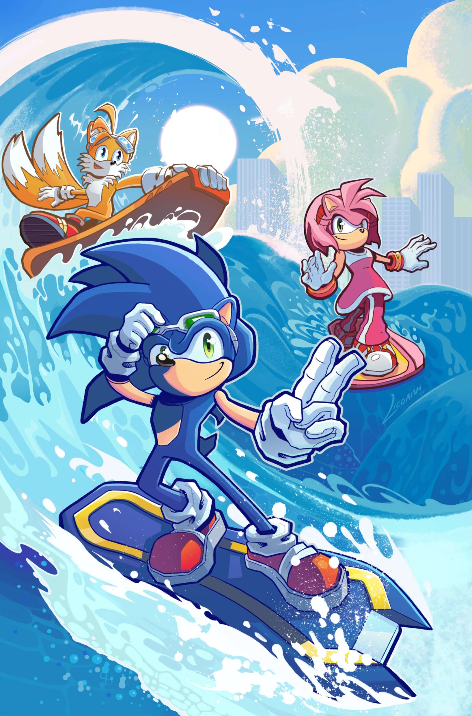 sonic riders background