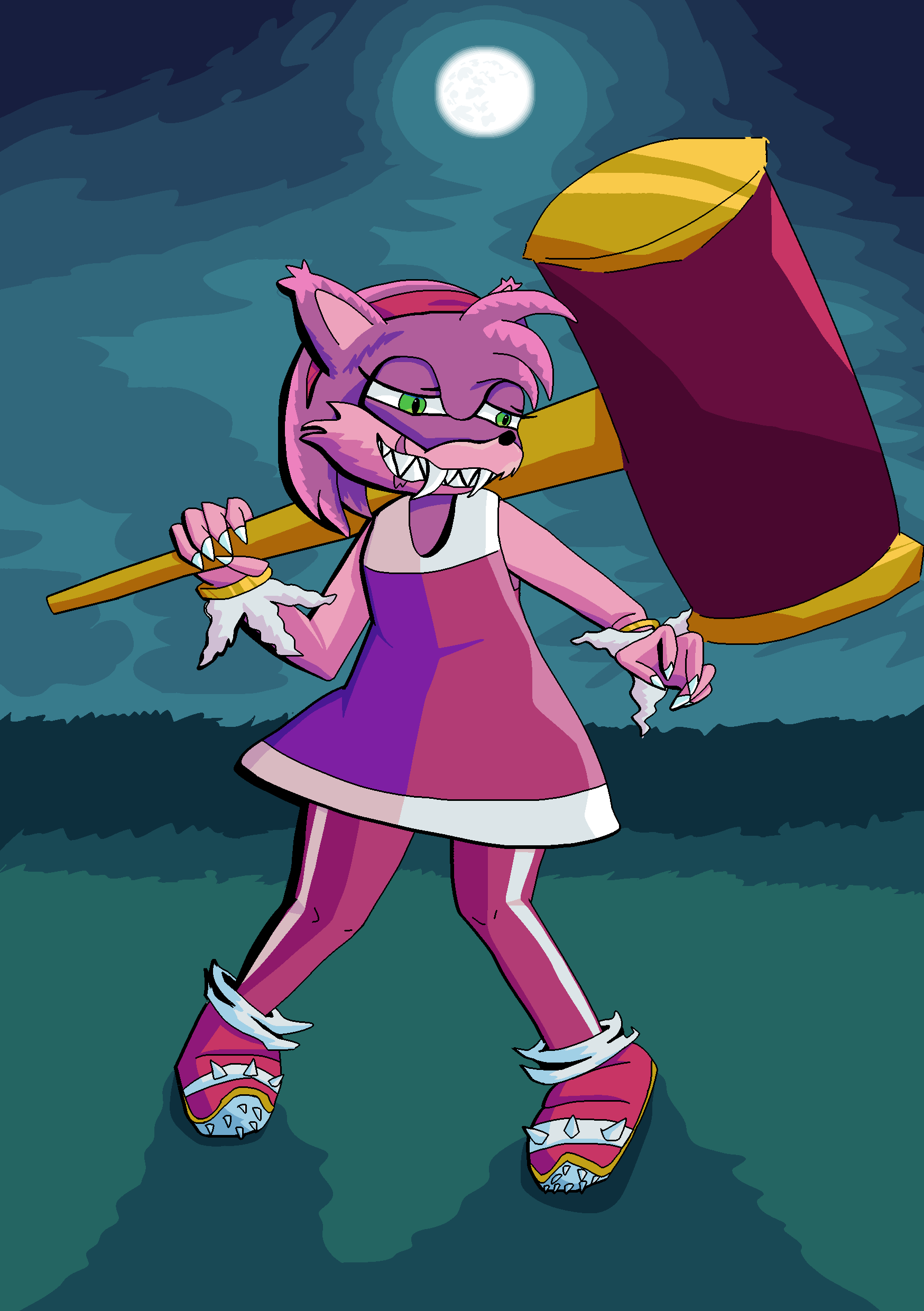 Sonic The Werehog And Amy The Werehog
