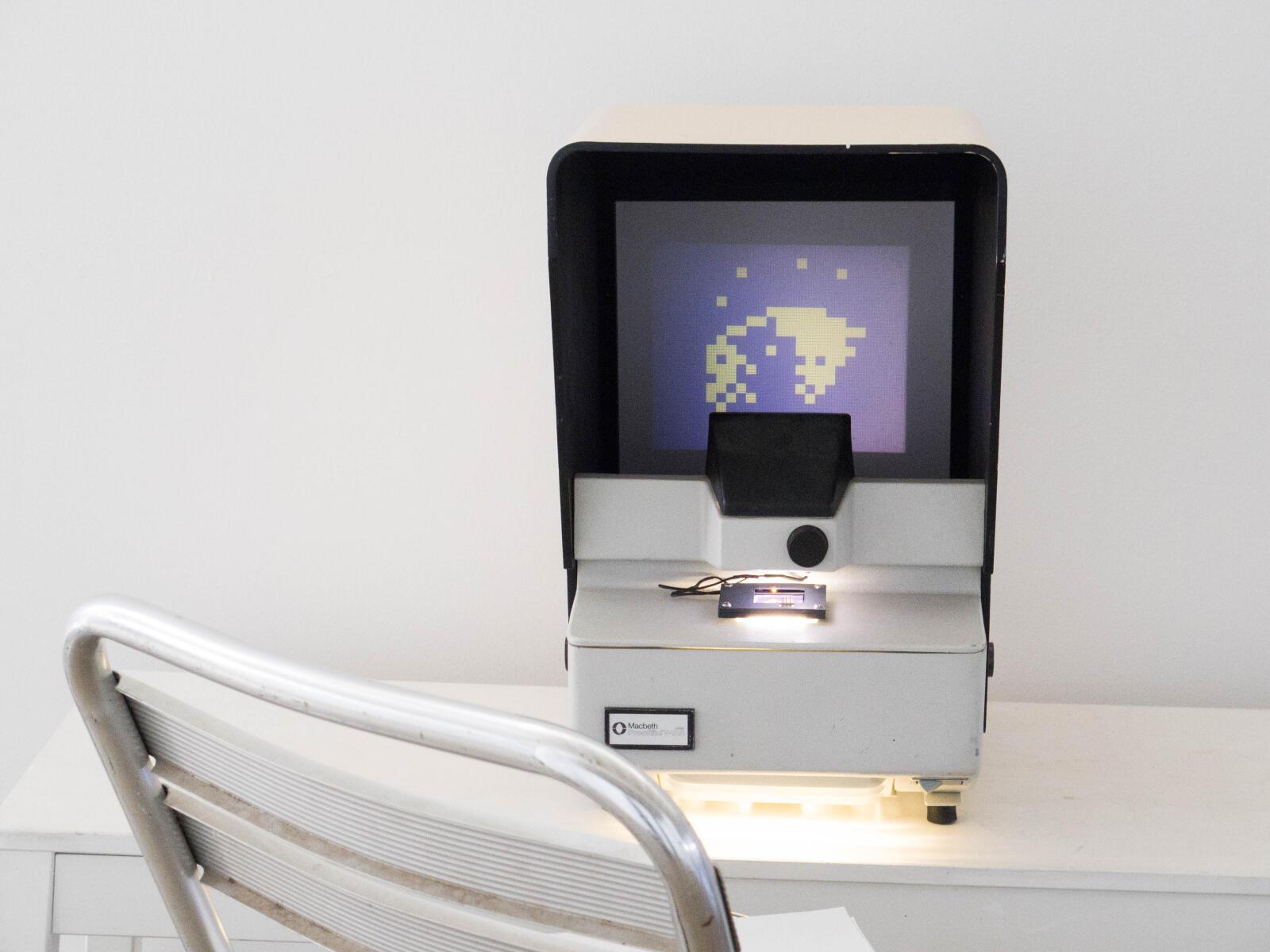 Chris Combs (he/him): "This is "Flux (Deprecated)," a faux computer ...