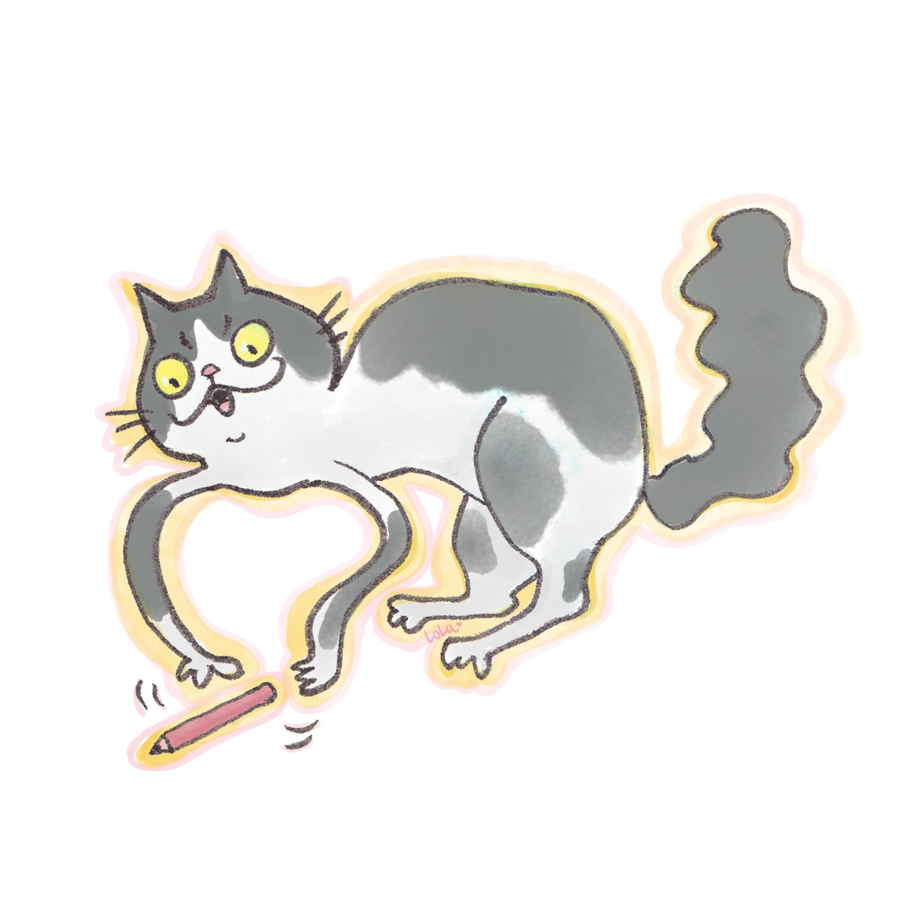 Lola: "This is based on real events: One of my cats love…" - Mastodon.ART