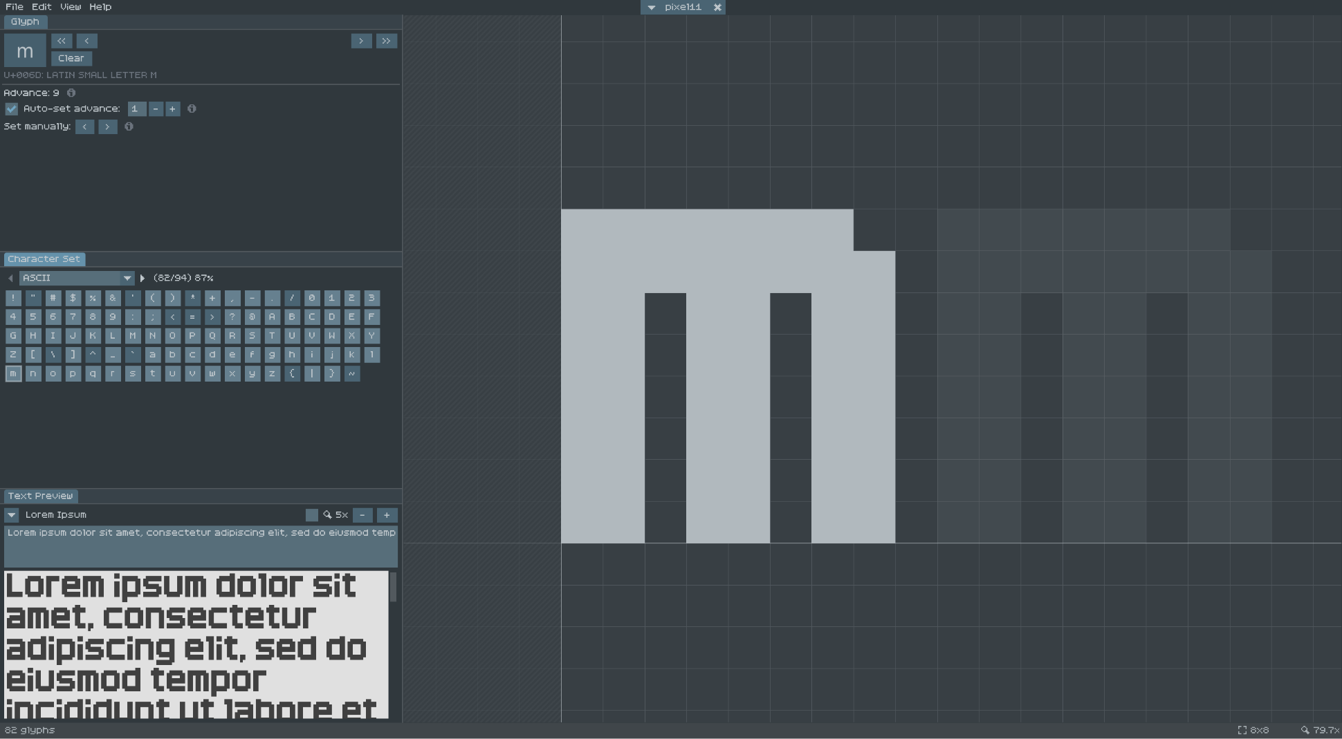 PixelForge 🔶Pixel font editor (@pixelforge@mastodon.gamedev.place ...