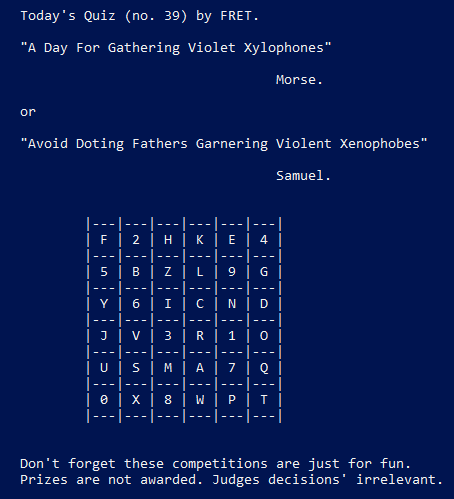 Tablesaw Tablesawsen: "@jdyer@mastodon.gamedev.place The ADFGVX cipher ...