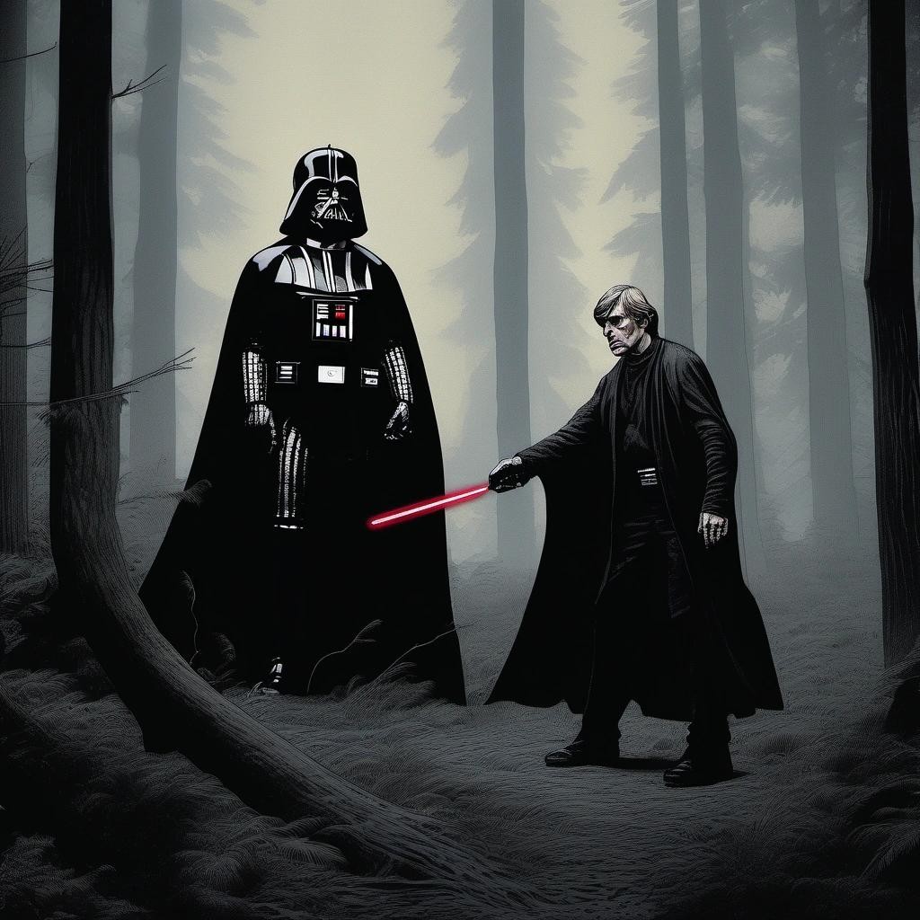 halloween: a business darth vader pointing angrily at luke skywalker ...