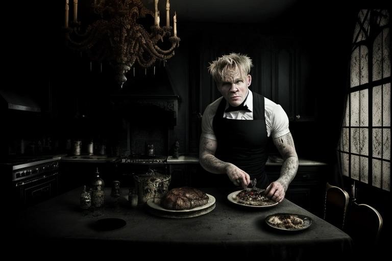 halloween: gordon ramsay violating the health code in his kitchen ...
