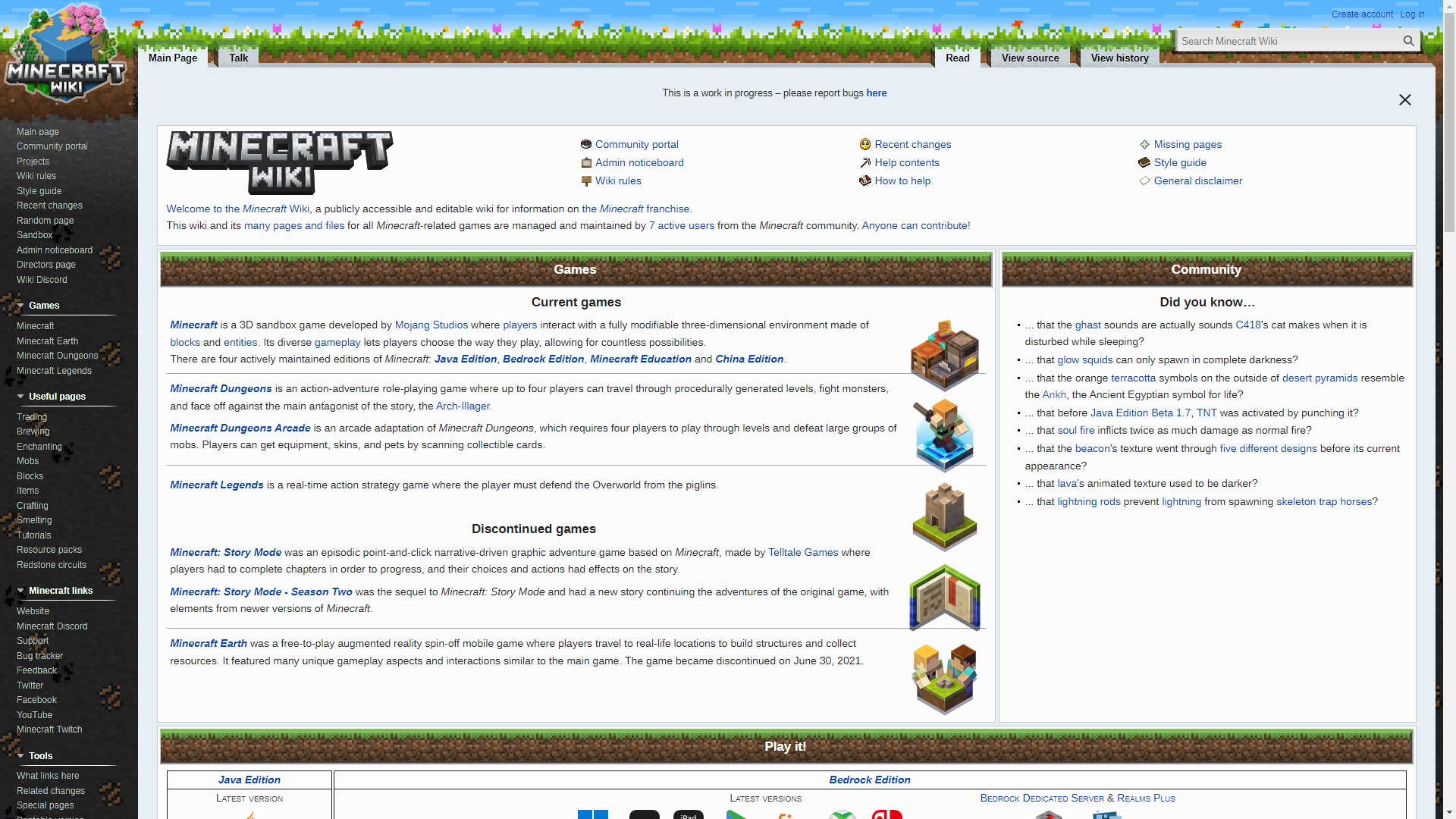 Bedrock Official Minecraft Wiki