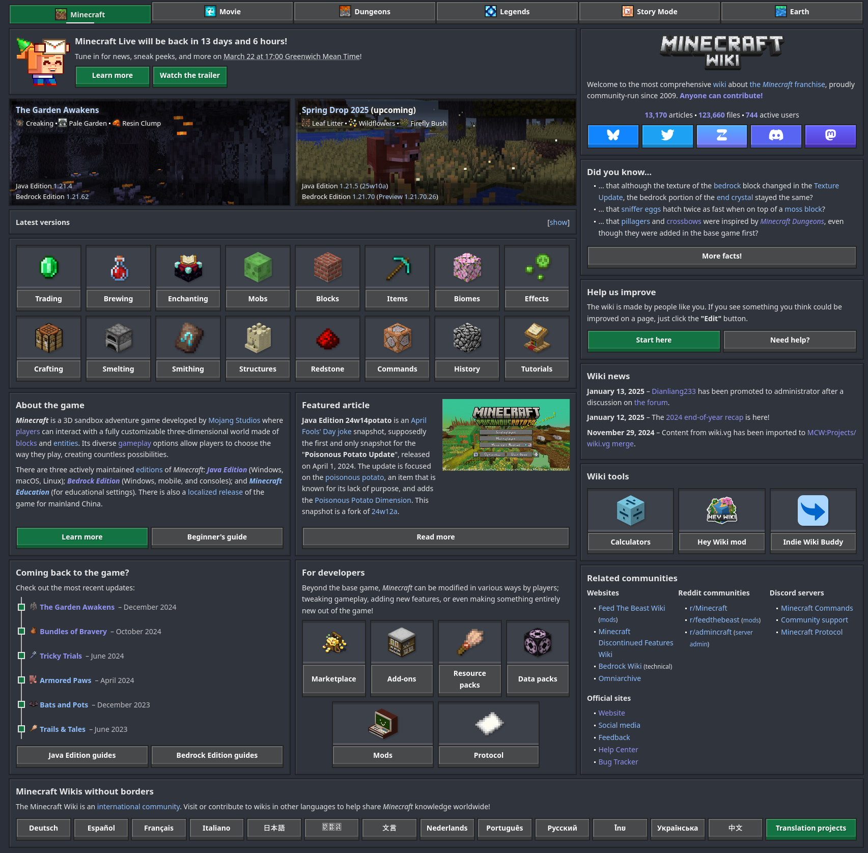 Bedrock Official Minecraft Wiki